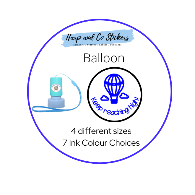 Balloon Merit — Harp & Co Stickers