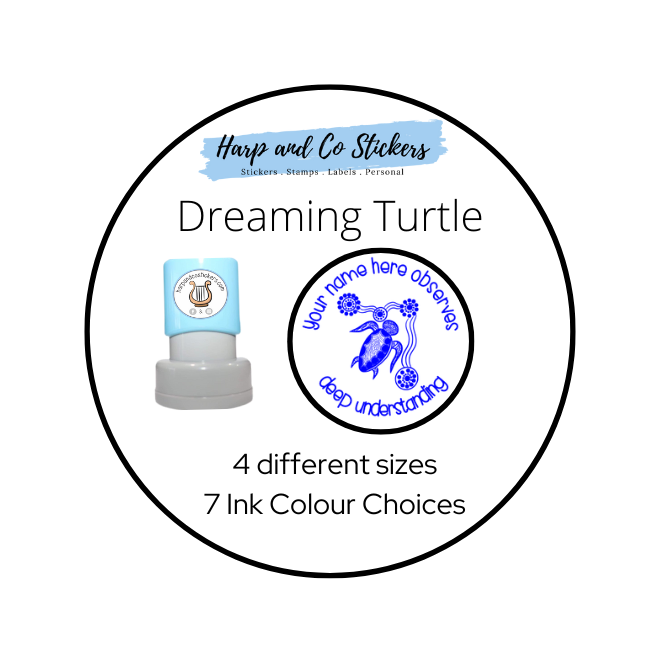 Dreaming Turtle — Harp & Co Stickers
