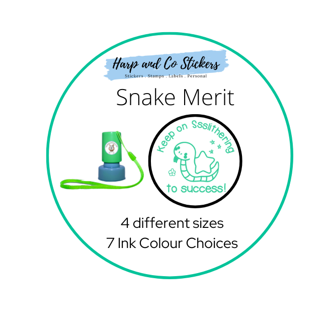 Snake Merit — Harp & Co Stickers