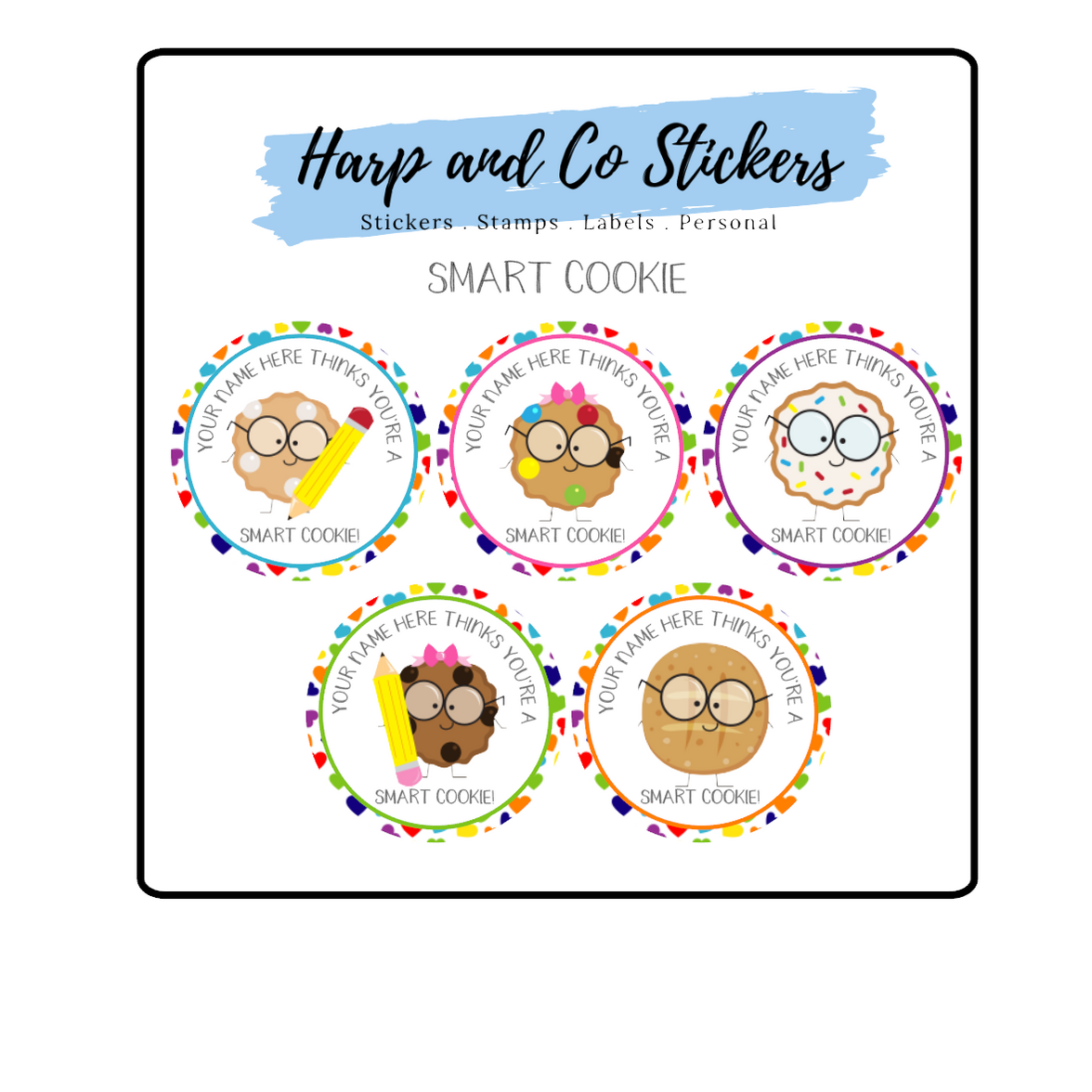 Smart Cookie — Harp & Co Stickers