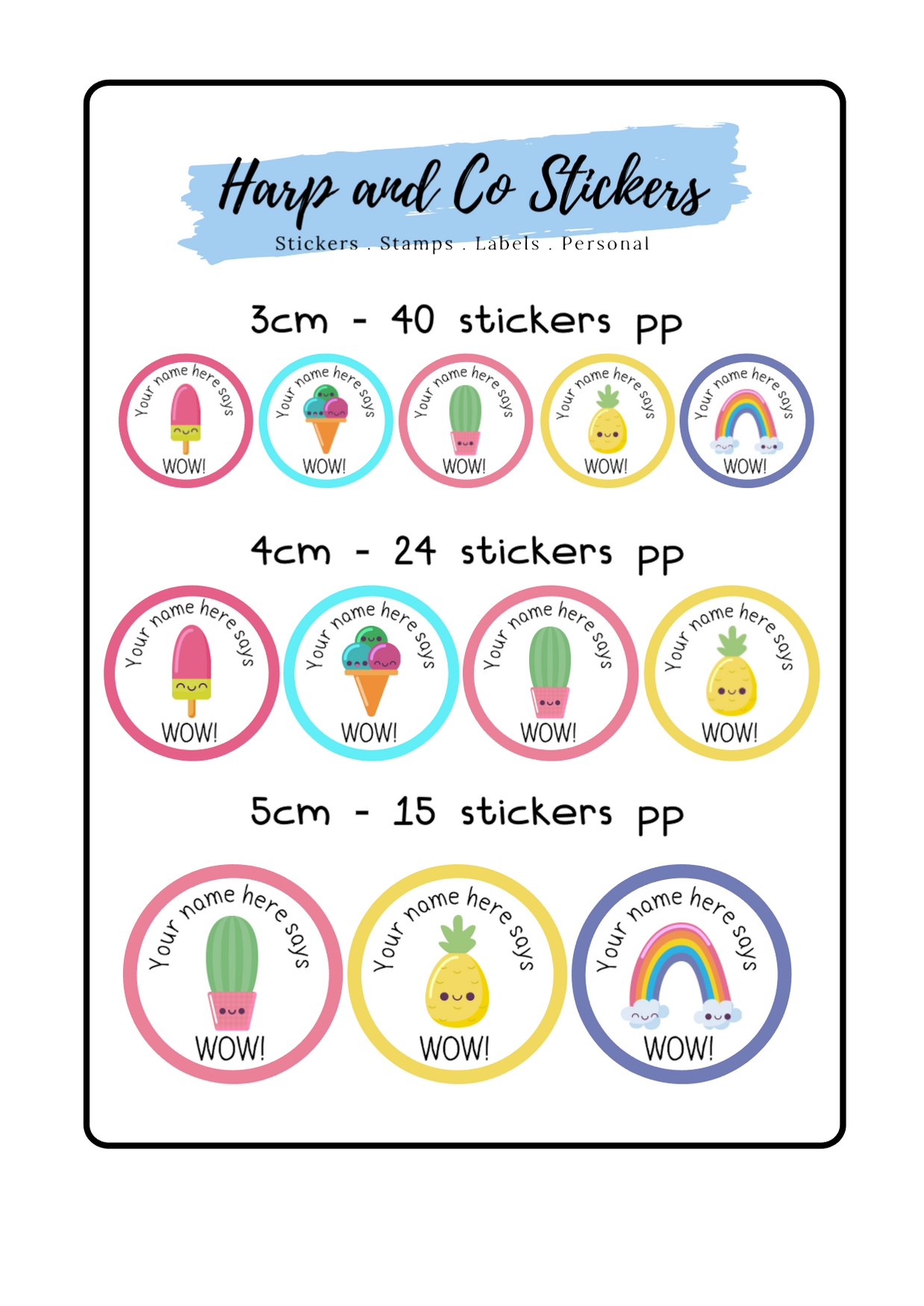 Cruel Summer — Harp & Co Stickers