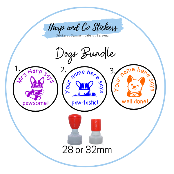 Dog Stamp Bundle — Harp & Co Stickers