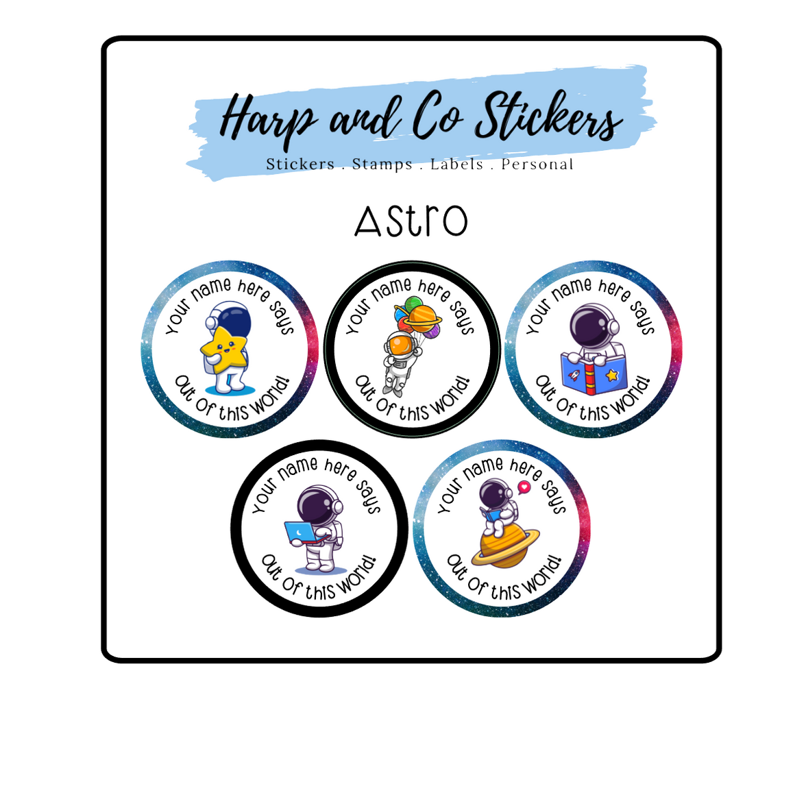 Astro — Harp & Co Stickers