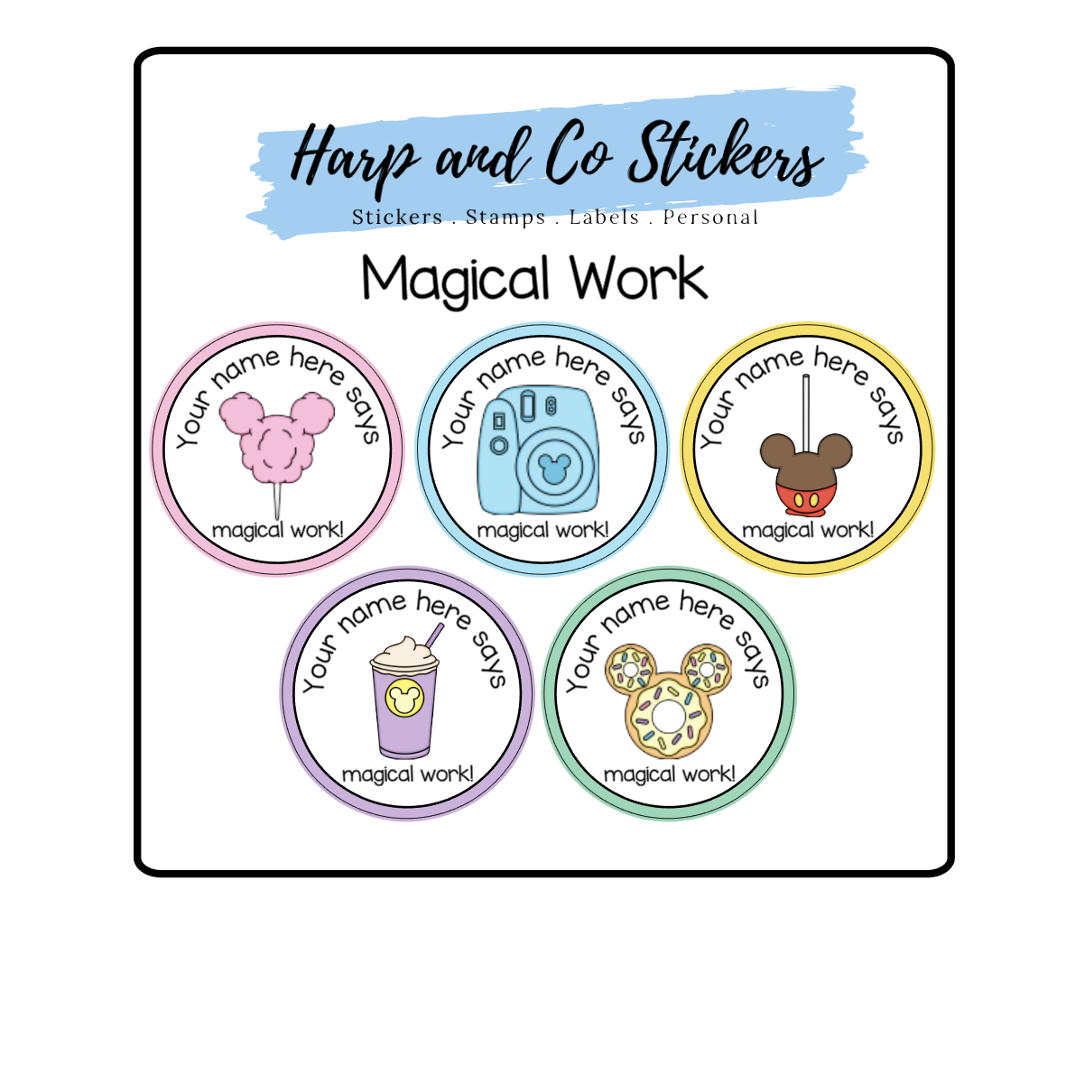 Magical Work — Harp & Co Stickers
