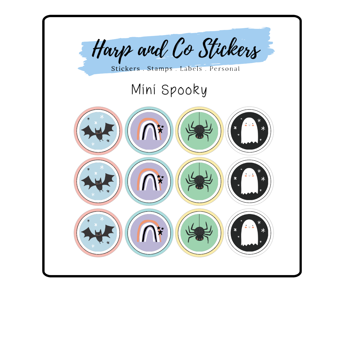 Mini Spooky — Harp & Co Stickers