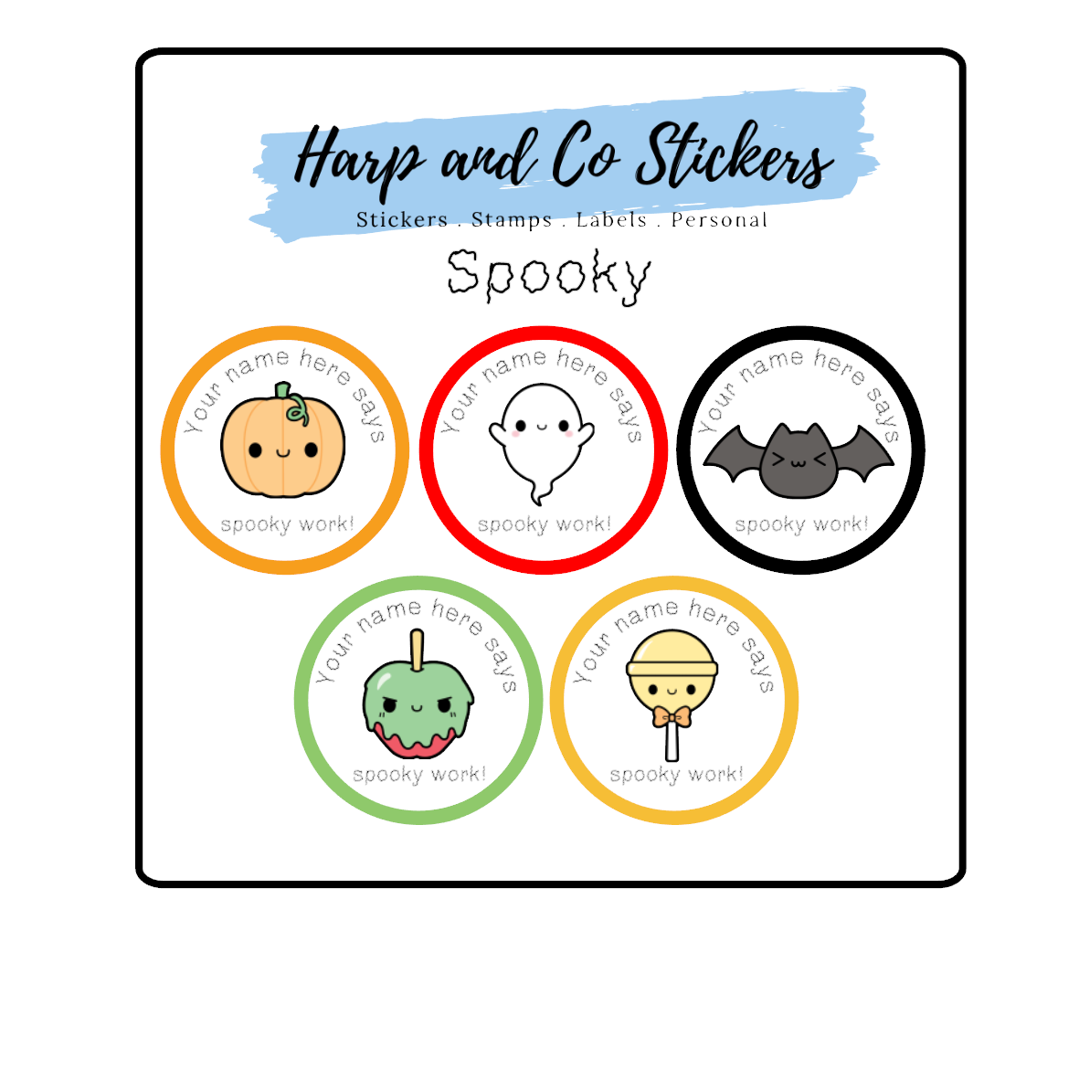 Spooky — Harp & Co Stickers